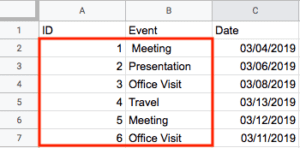 Retrieve Rows from Google Spreadsheet with Google Apps Script - Jeff ...